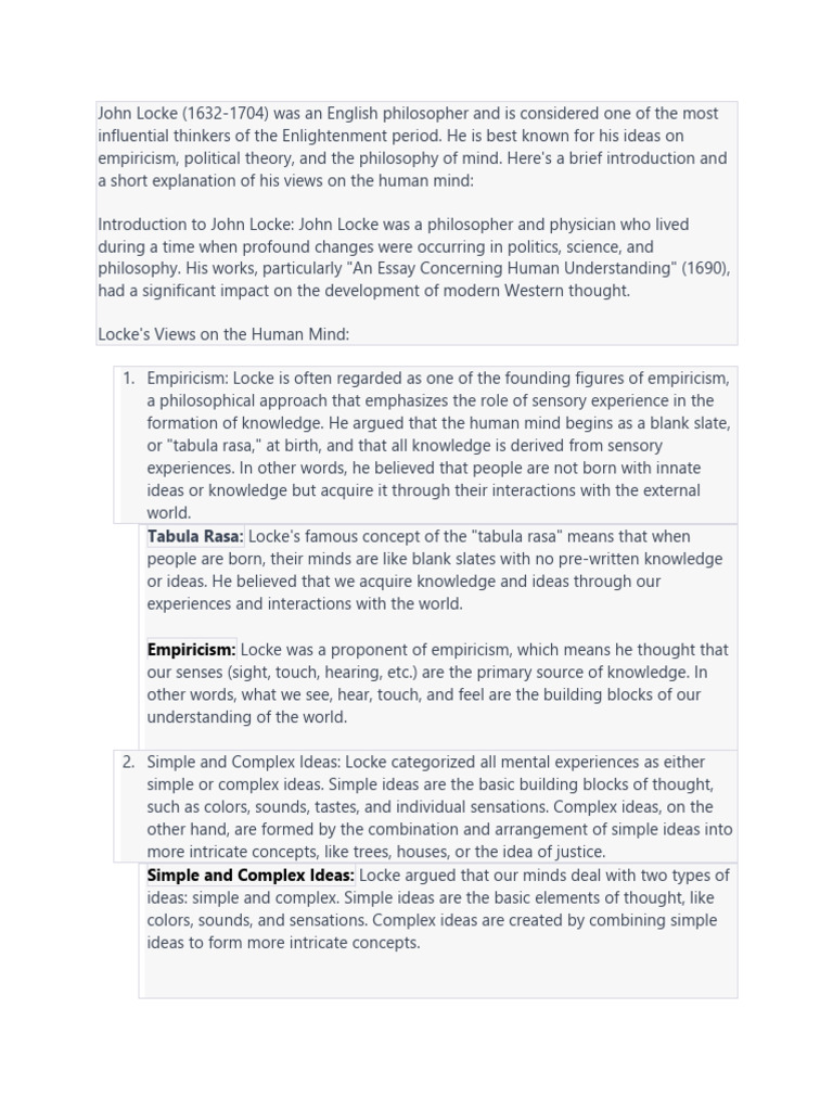 John Locke | PDF