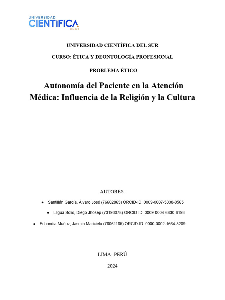 Ética - Ensayo Sobre La Autonomía | PDF