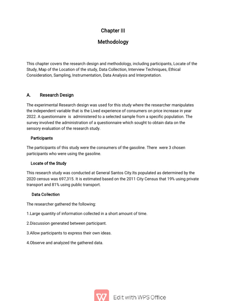 Chapter III Research 1 | PDF