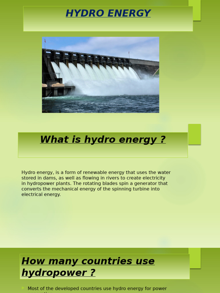 HYDRO ENERGY | PDF