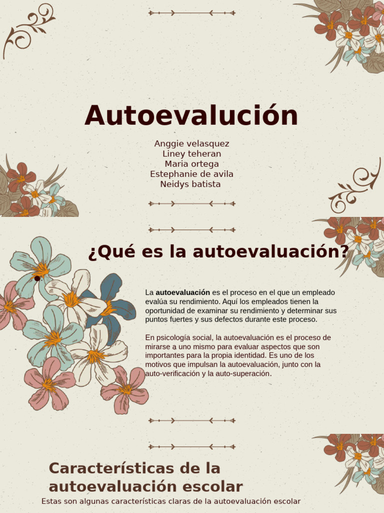 Autoevaluacion | PDF