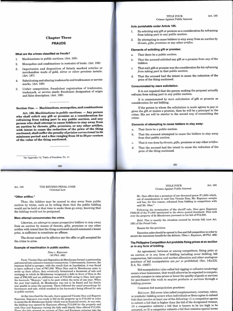 Title IV Crimes Against Public Interest | PDF