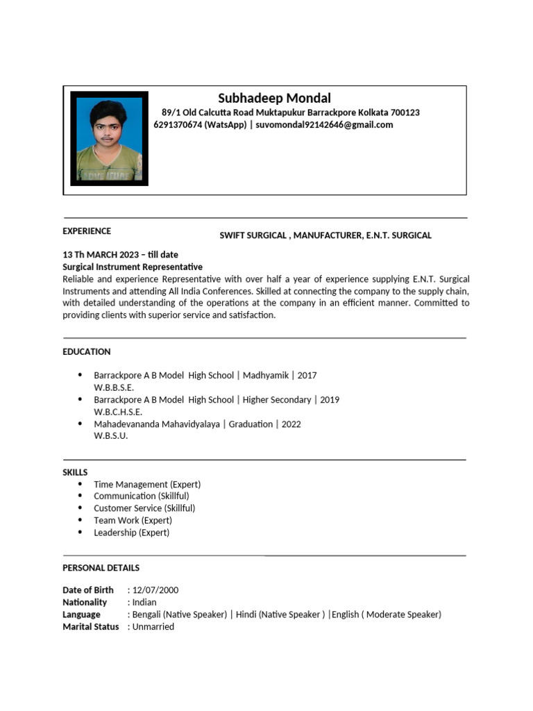 Subhadeep Mondal | PDF