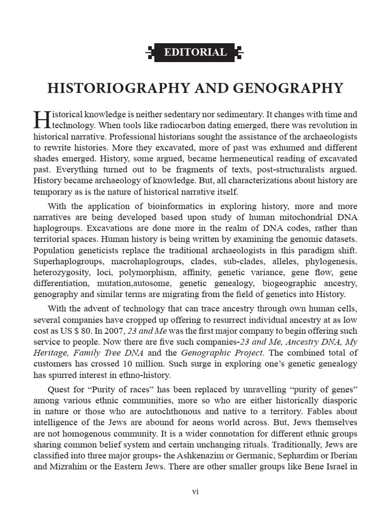 Historiography and Genography | PDF
