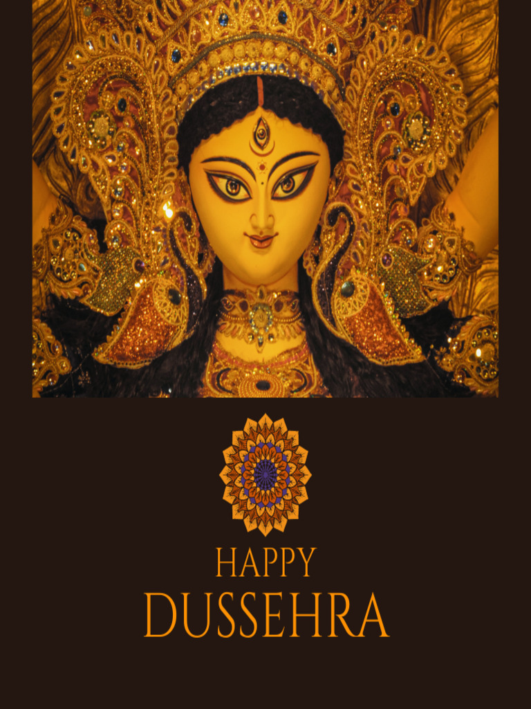 Brown Minimalist Dussehra Festival Instagram Post | PDF