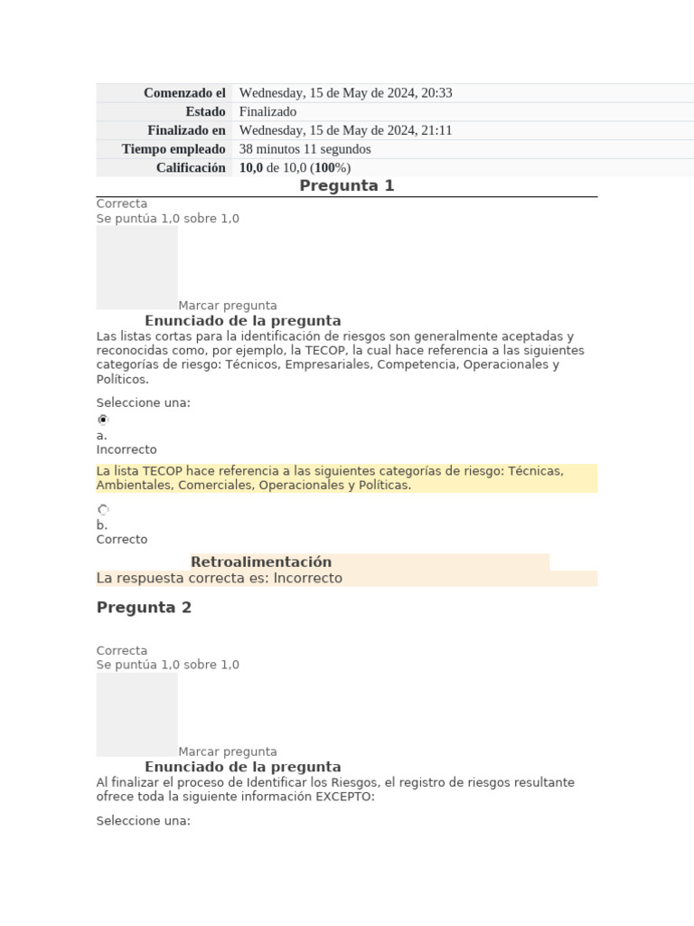 Respúestas Examen C3 | PDF | Carreira e Crescimento | Negócios