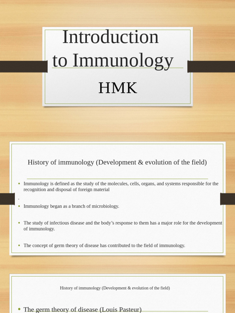 Introduction To Immunology | PDF | Immune System | Innate Immune System