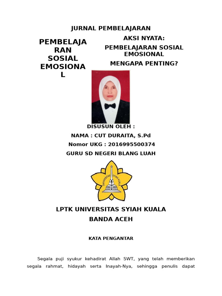 JURNAL PEMBELAJARA 2 Cut Duraita | PDF