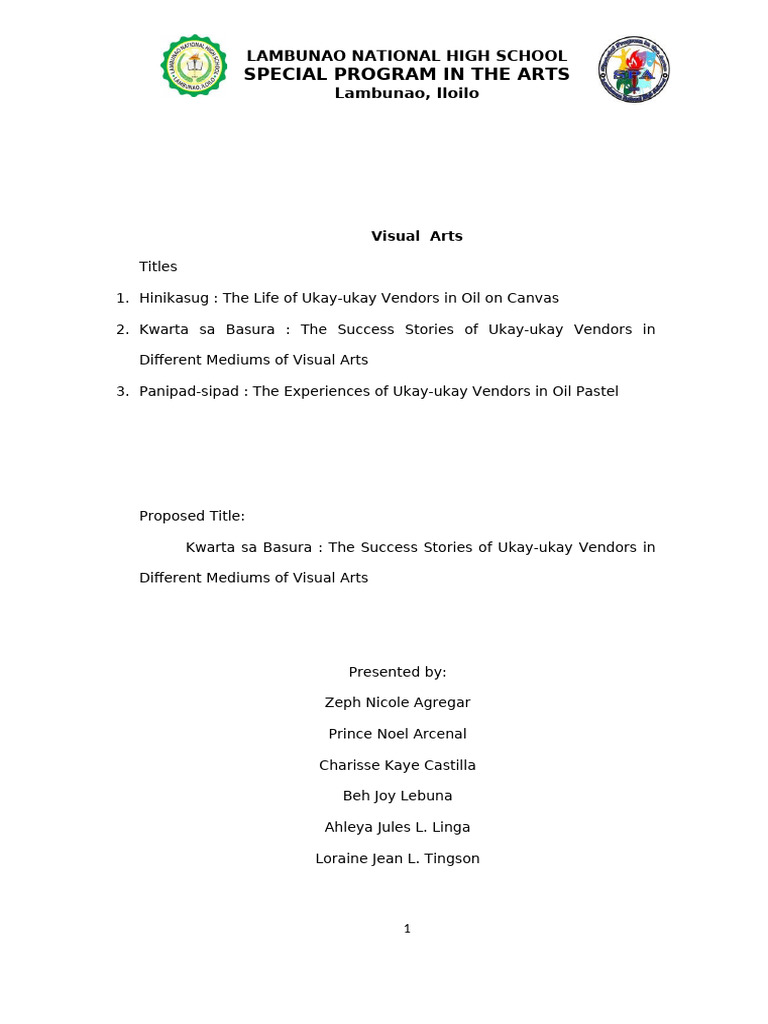 Final Tuod Nani | PDF