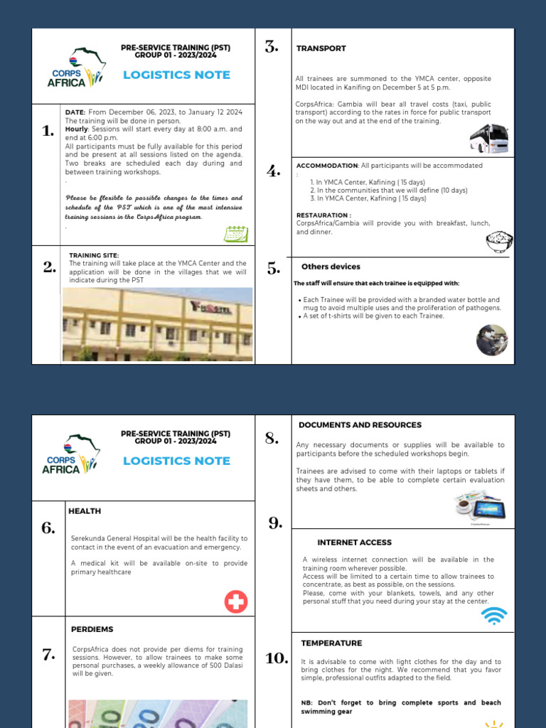 PST G1 Logistics Note | PDF