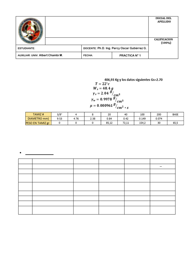 PRACTICA 1 AUXILIATURA - CIV-219 | PDF