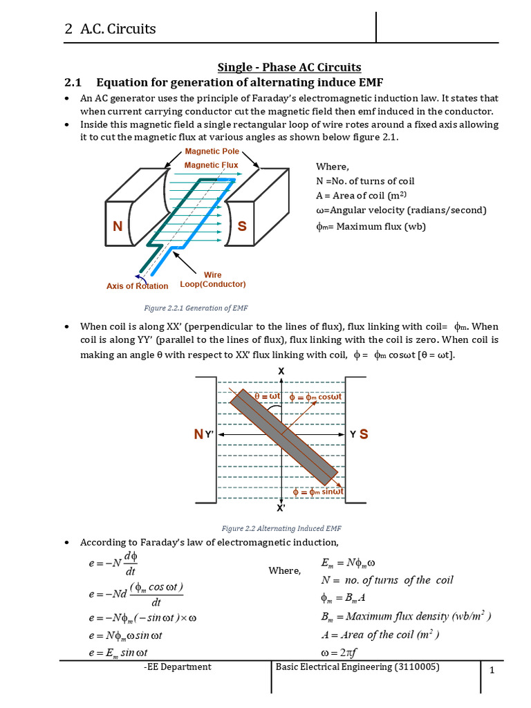Bee-Ac Circuits PPT (1 Year) | PDF