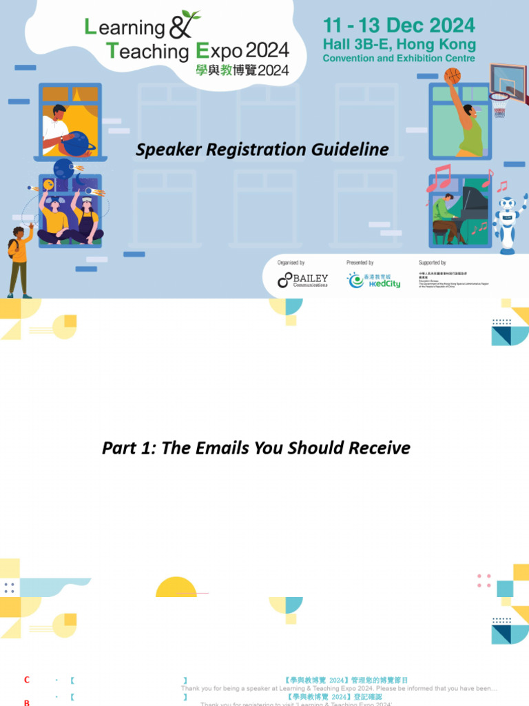 LTE 2024 - Speaker Registration Guidelines_20240710 | PDF