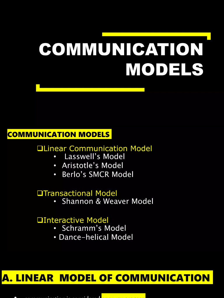 Models of Communication | PDF
