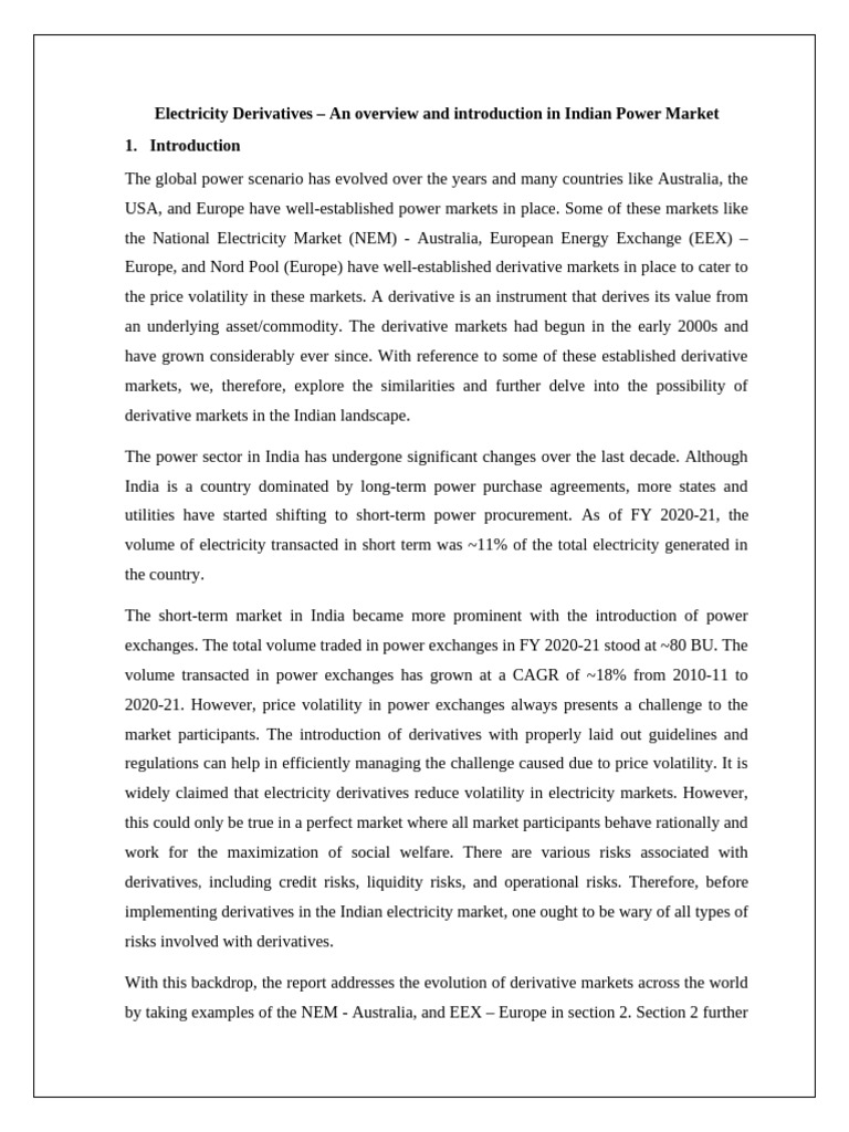 Derivative Overview v1 | PDF