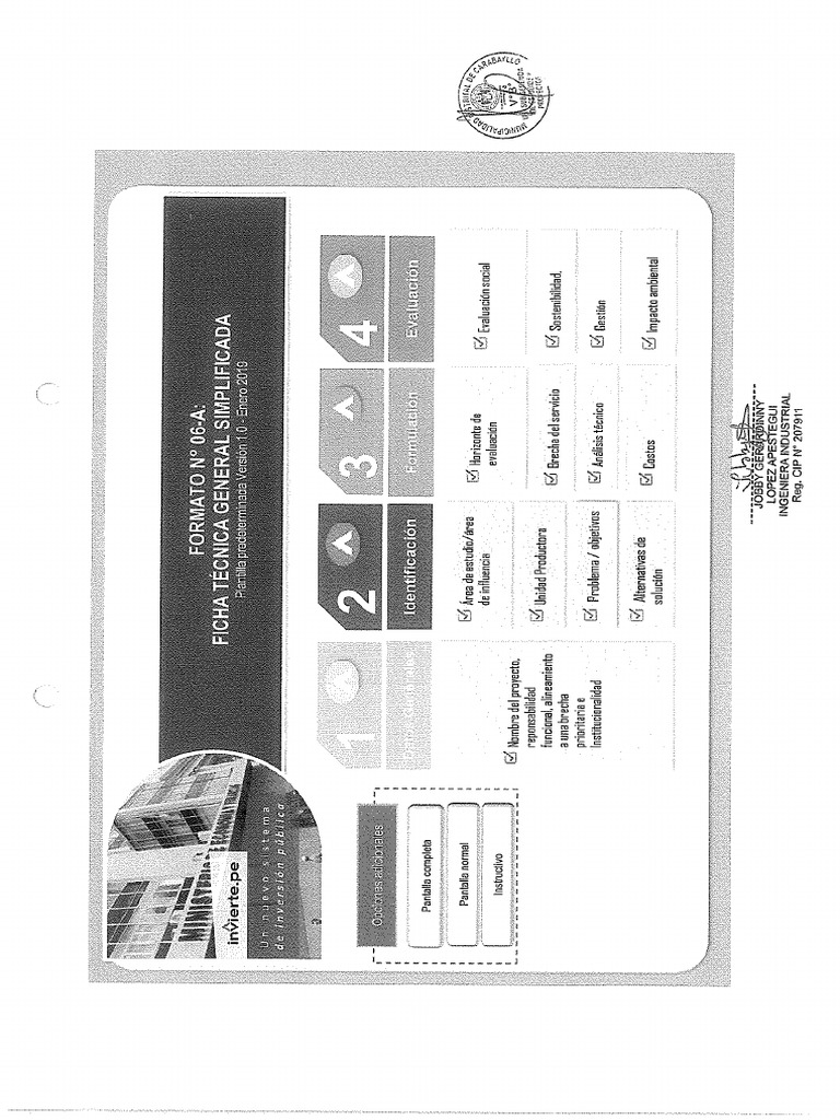 Formato 06 - Ficha Tecnica | PDF