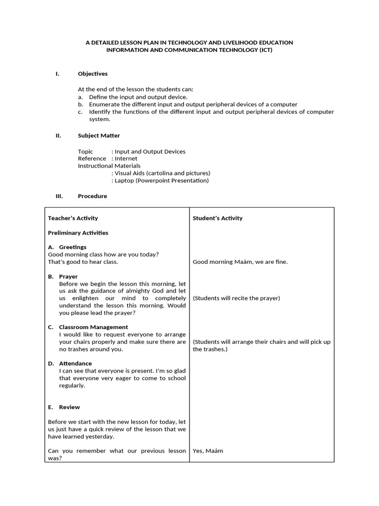 Detailed Lesson Plan (AutoRecovered) | PDF