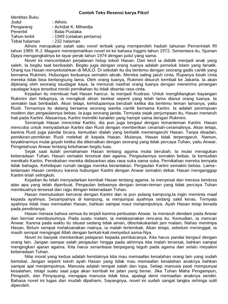 Contoh Teks Ulasan | PDF