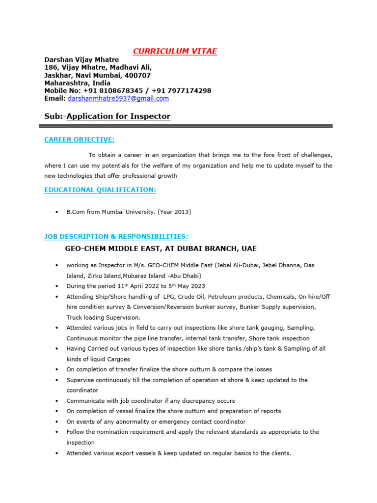 0 - Darshan Mhatre - Resume | PDF