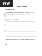 LIC Address Change Application | PDF