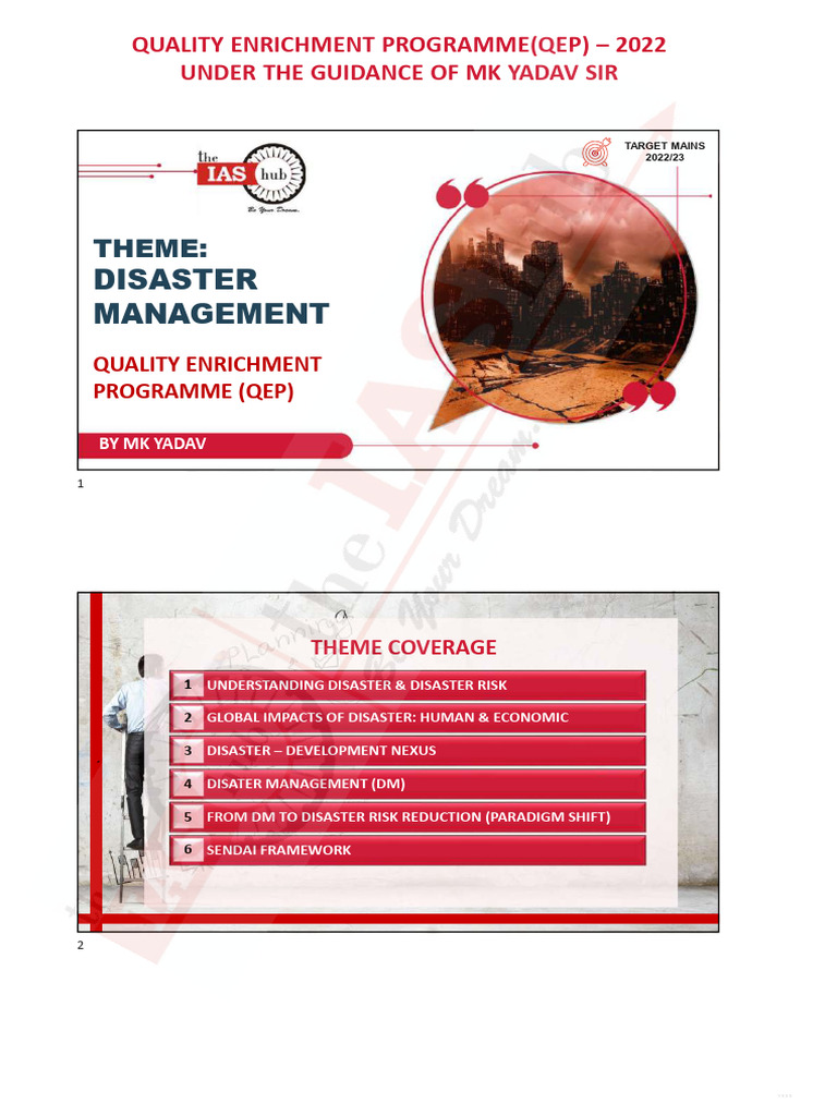 2023 Disaster Management PPT - Compressed | PDF