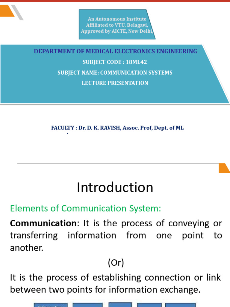 Communication System | PDF