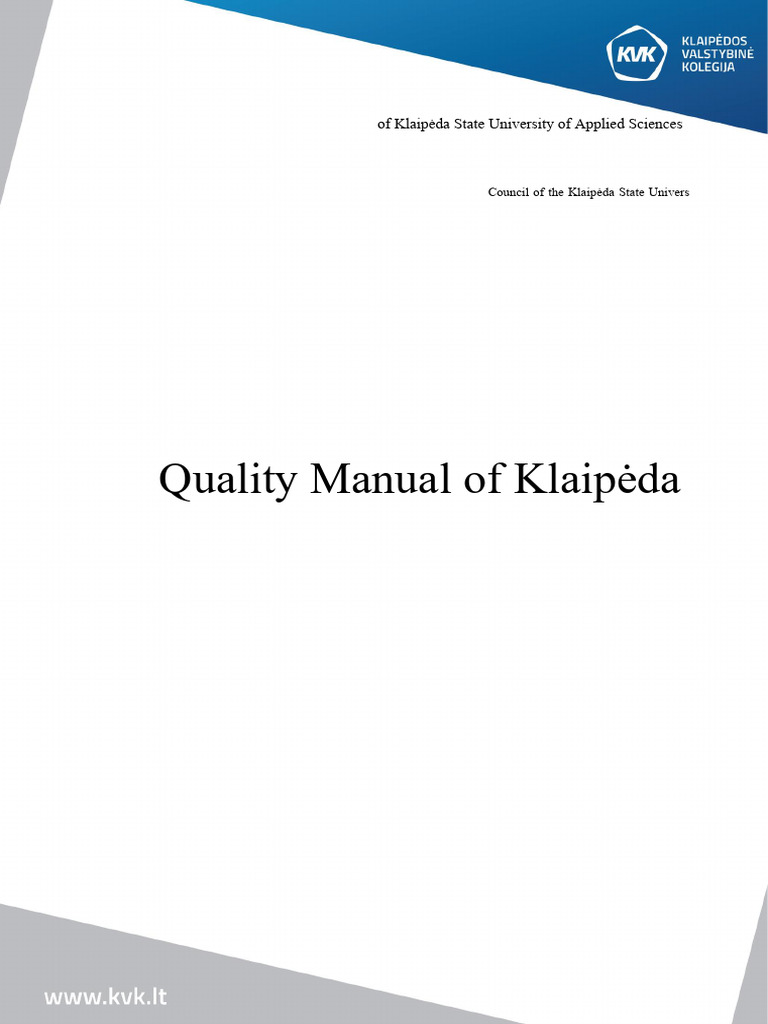 Quality Manual of KVK Version 6 | PDF