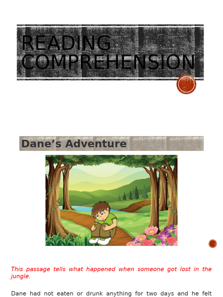 Reading Comprehension Dan Adventure | PDF