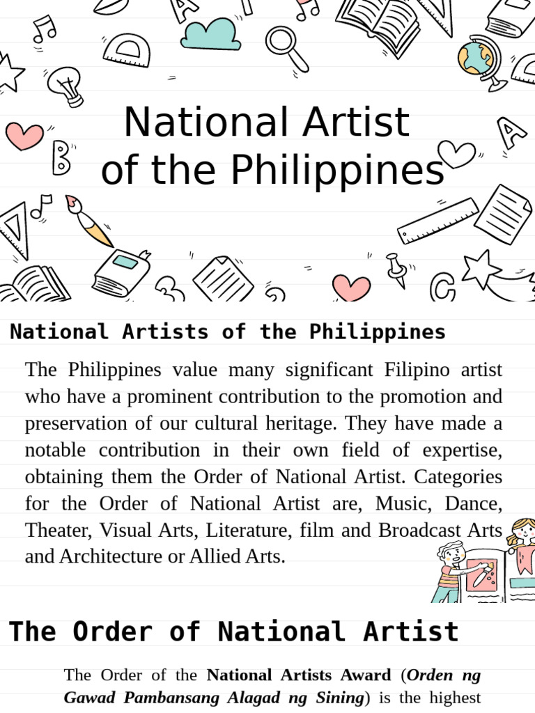 Tribute to National Artists of the Philippines | PDF | The Arts ...