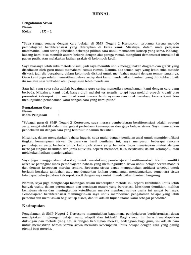 Modul SMP 2 Kertosono | PDF