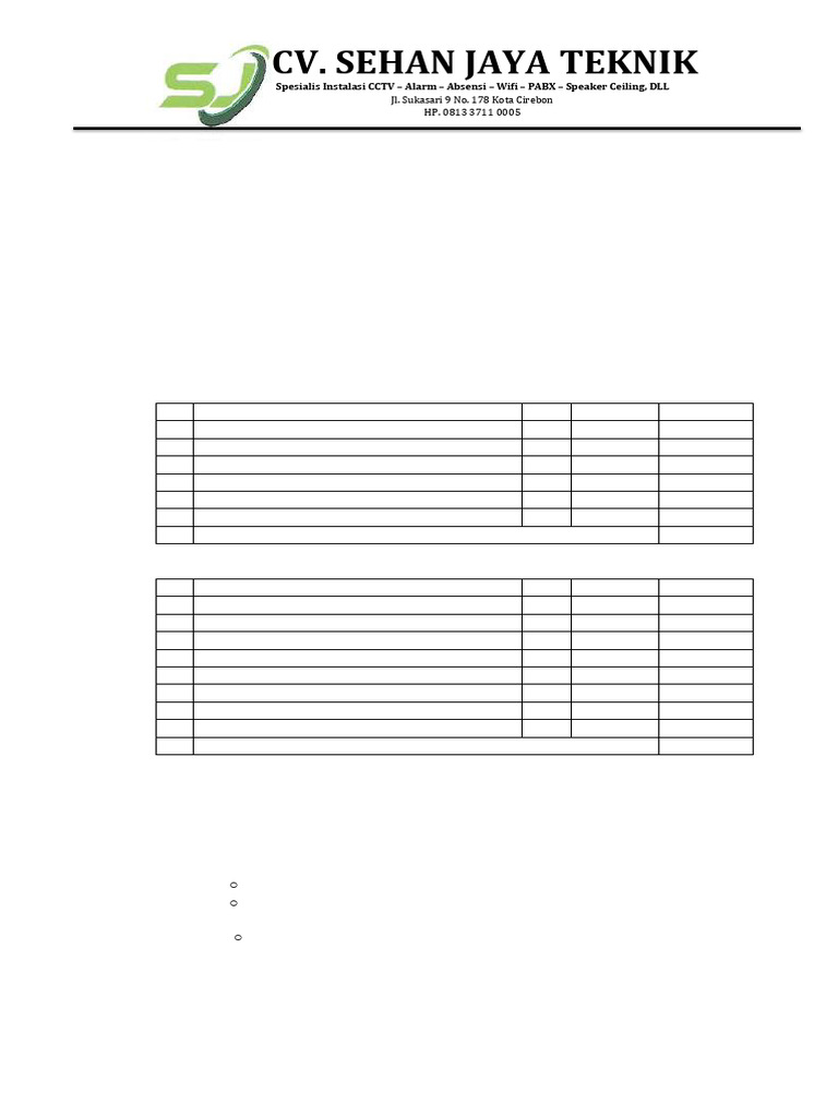 Penawaran MIC SPIKER & Security FIRE ALARM | PDF