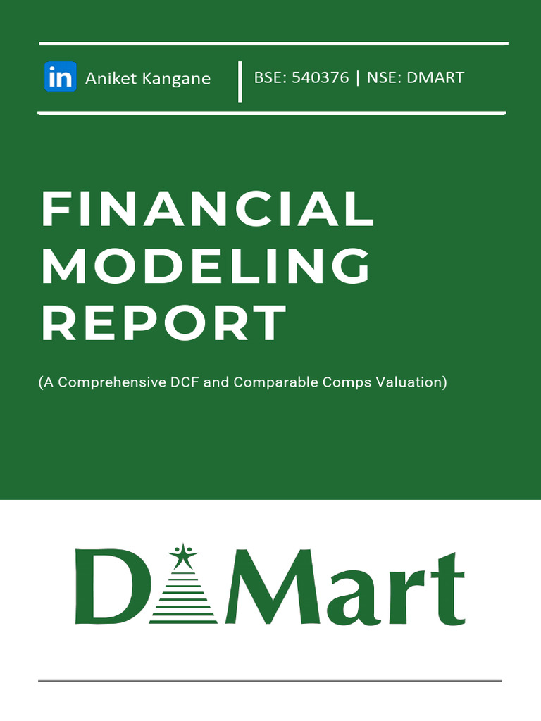 DMart Financial Modeling & Valuation Report | PDF | Dividend | Private Sector