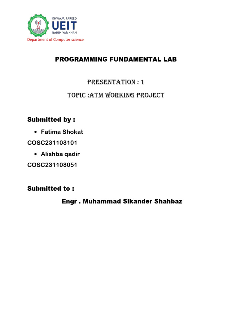 Presentation ........... | PDF