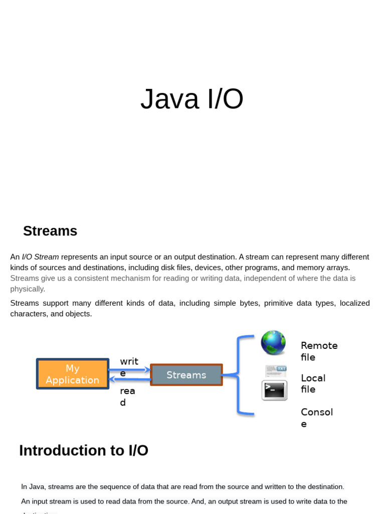 Java I - O | PDF