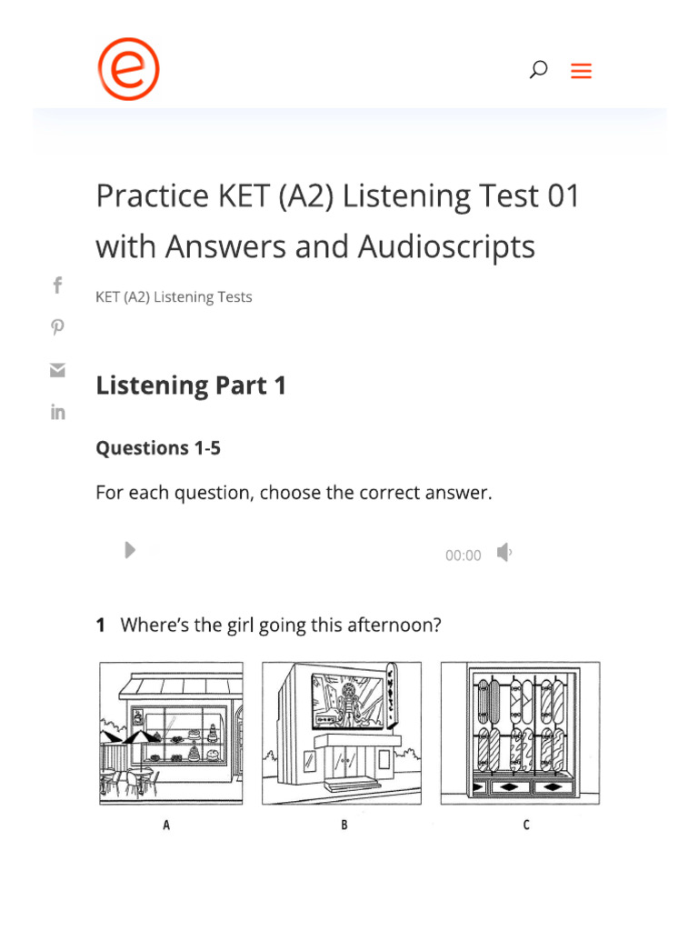 KET Listening | PDF