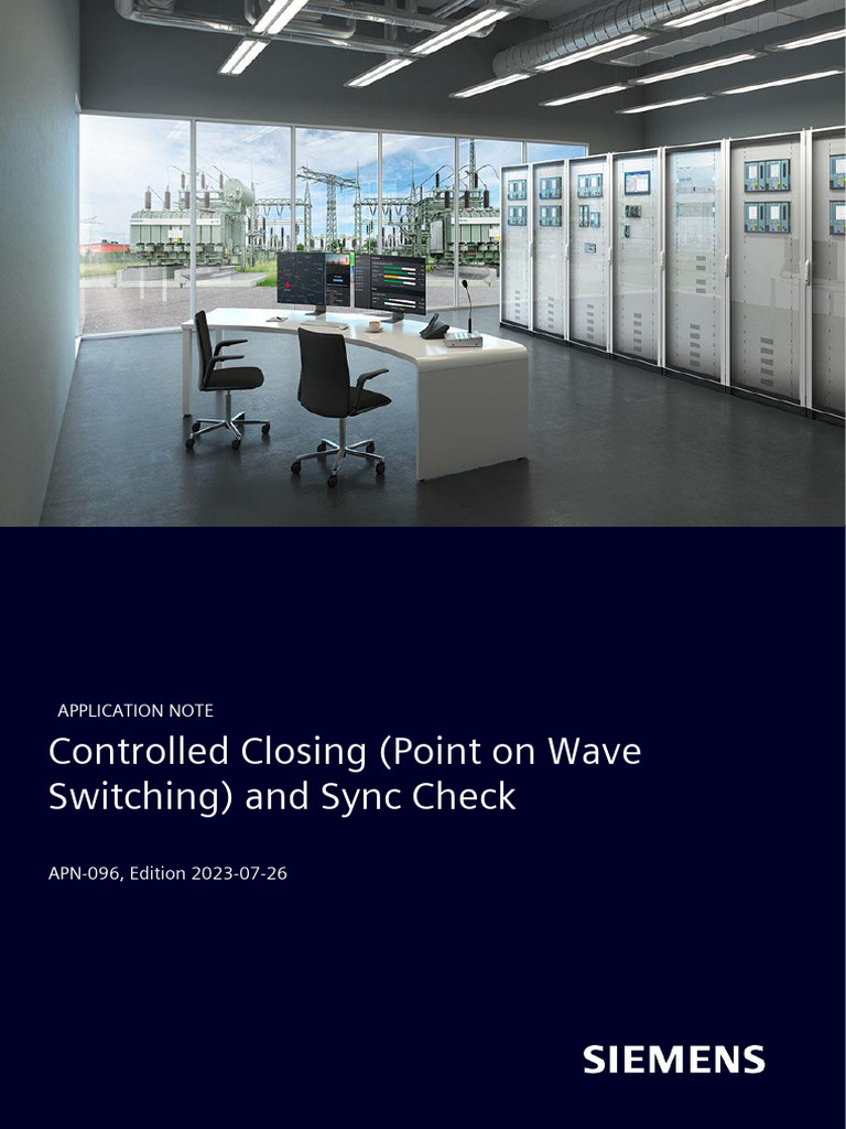 APN-096 Controlled Closing Point On Wave Switching and SNC Check | PDF