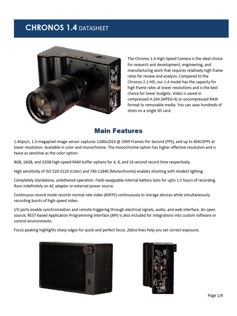 FM ENGR 50001 Chronos 1.4 Datasheet Rev5 | PDF