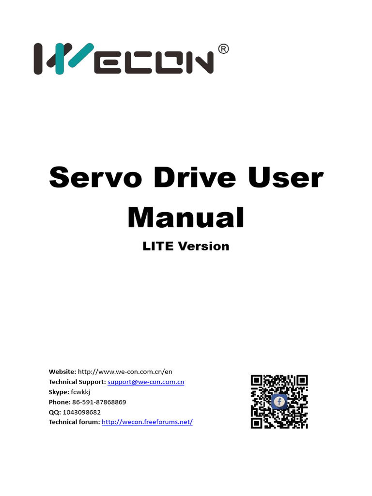 Servo User Manual Lite | PDF