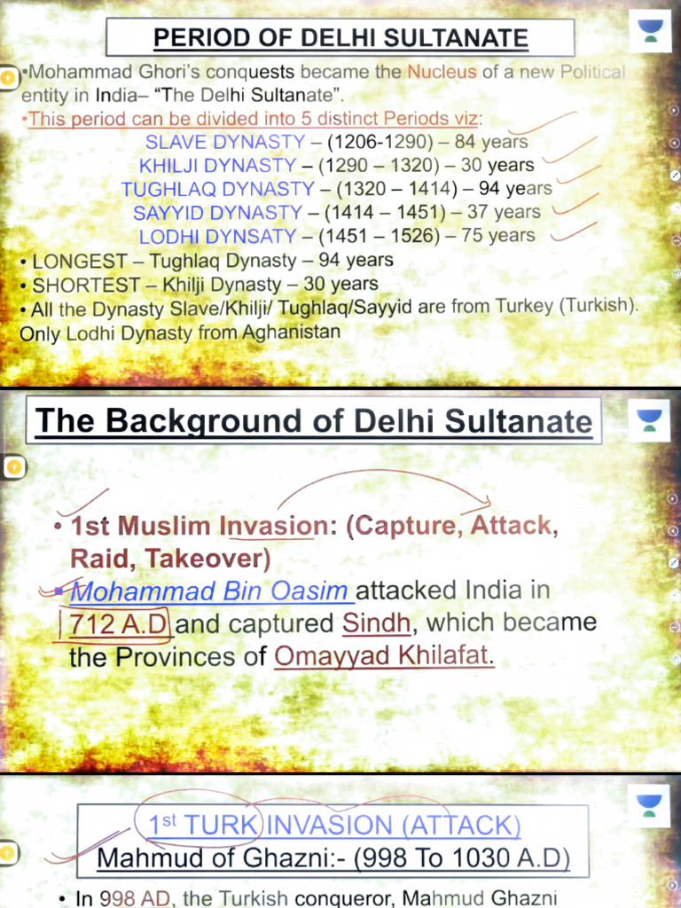 Delhi Sultanate | PDF