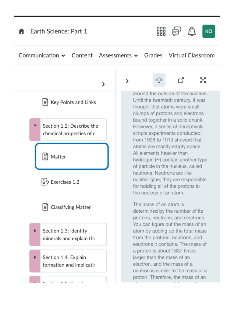 Matter - Earth Science - Part 1 | PDF
