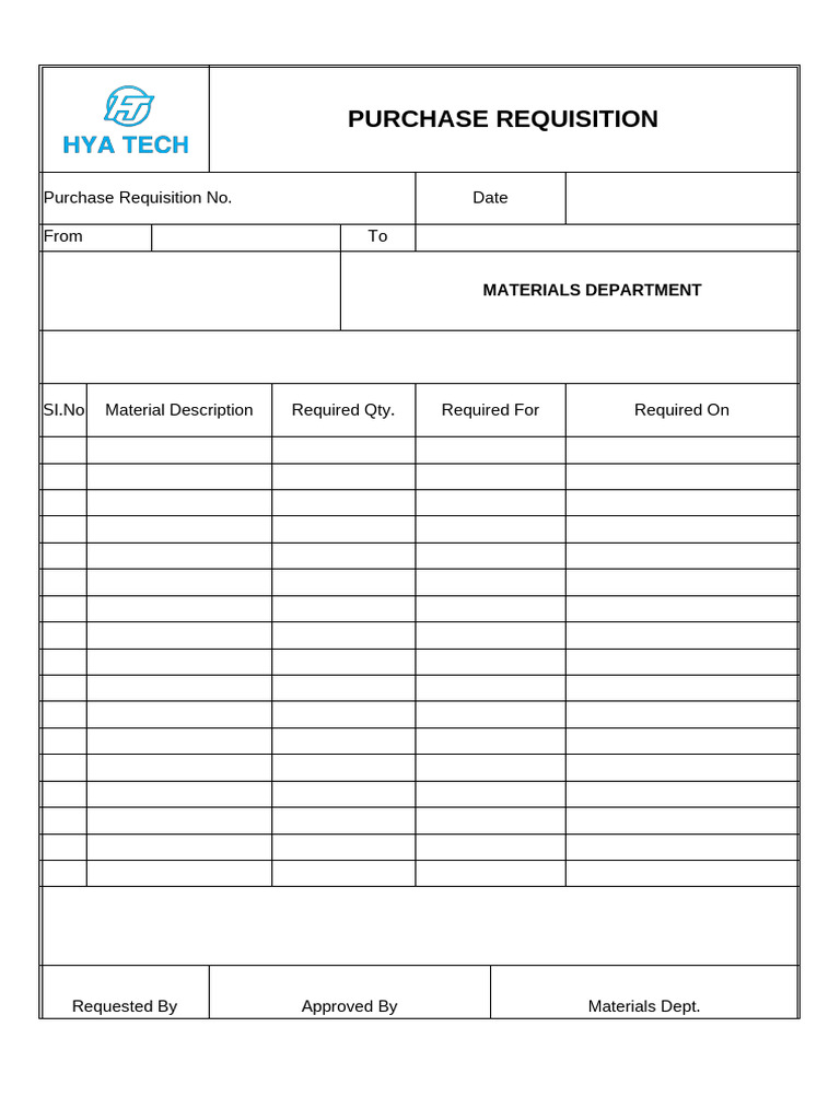 Purchase Requisition | PDF