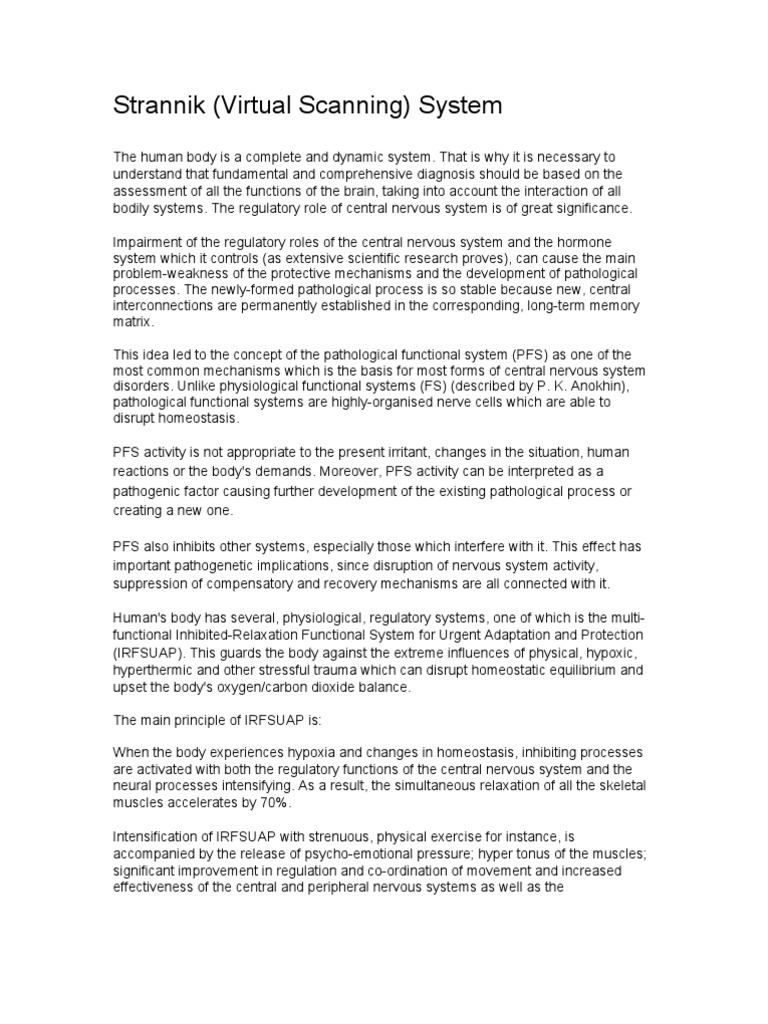 Strannik (Virtual Scanning) System | PDF | Gallbladder | Heart