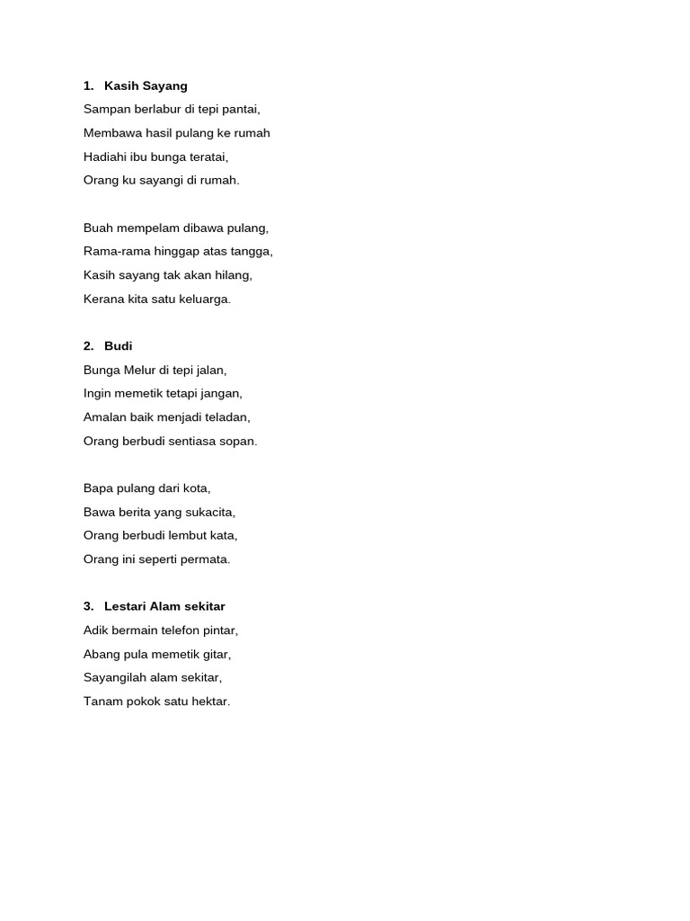 Pantun Tutorial | PDF