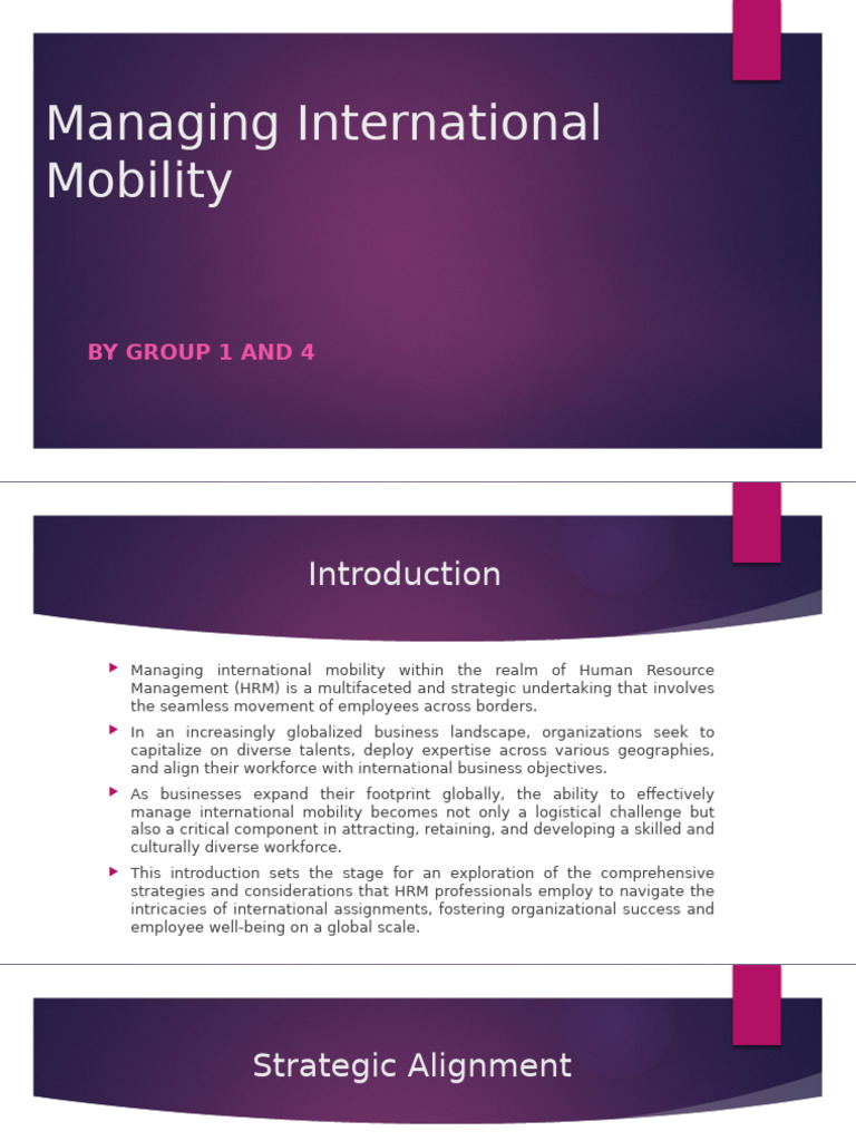 Managing International Mobility | PDF