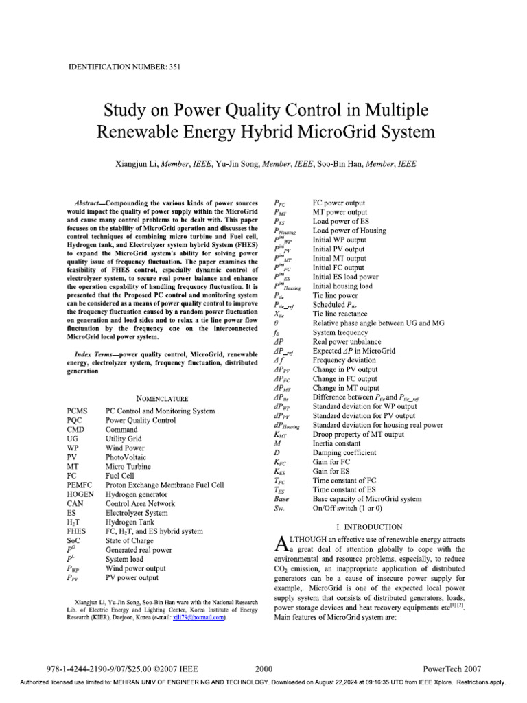 Study On Power Quality Control in Multiple | PDF