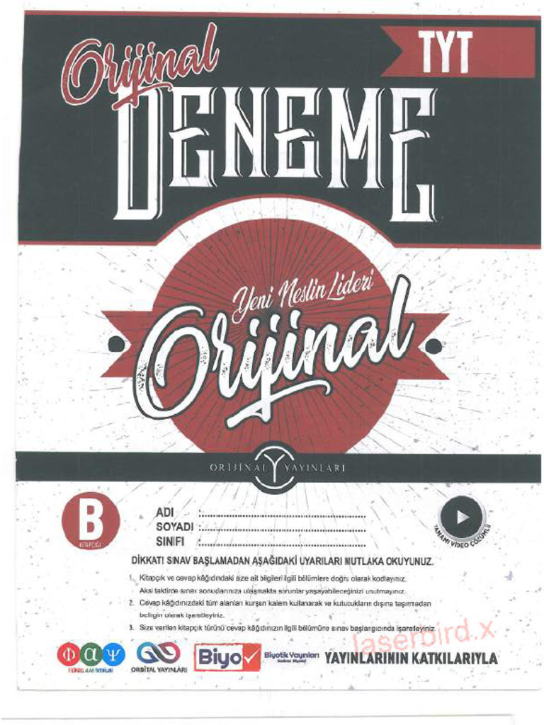 Orijinal Deneme - Compressed | PDF