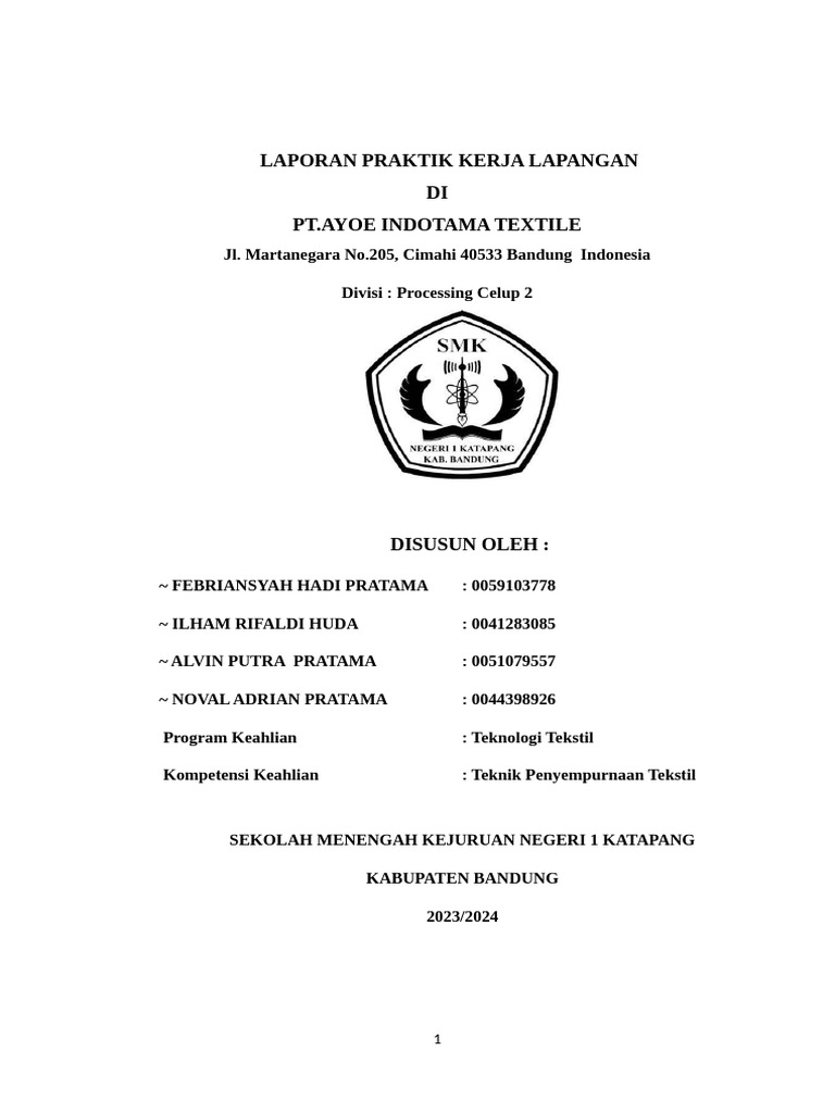 Laporan Sidang PKL | PDF