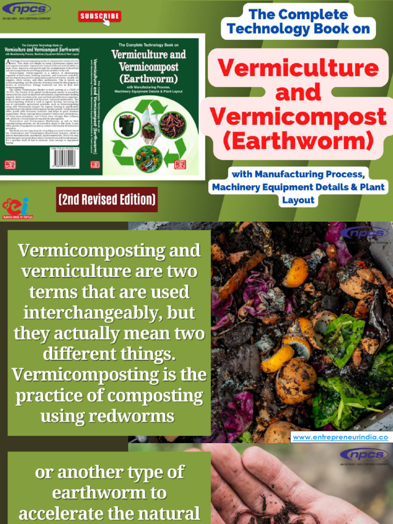 The Complete Technology Book On Vermiculture and Vermicompost-285108 | PDF