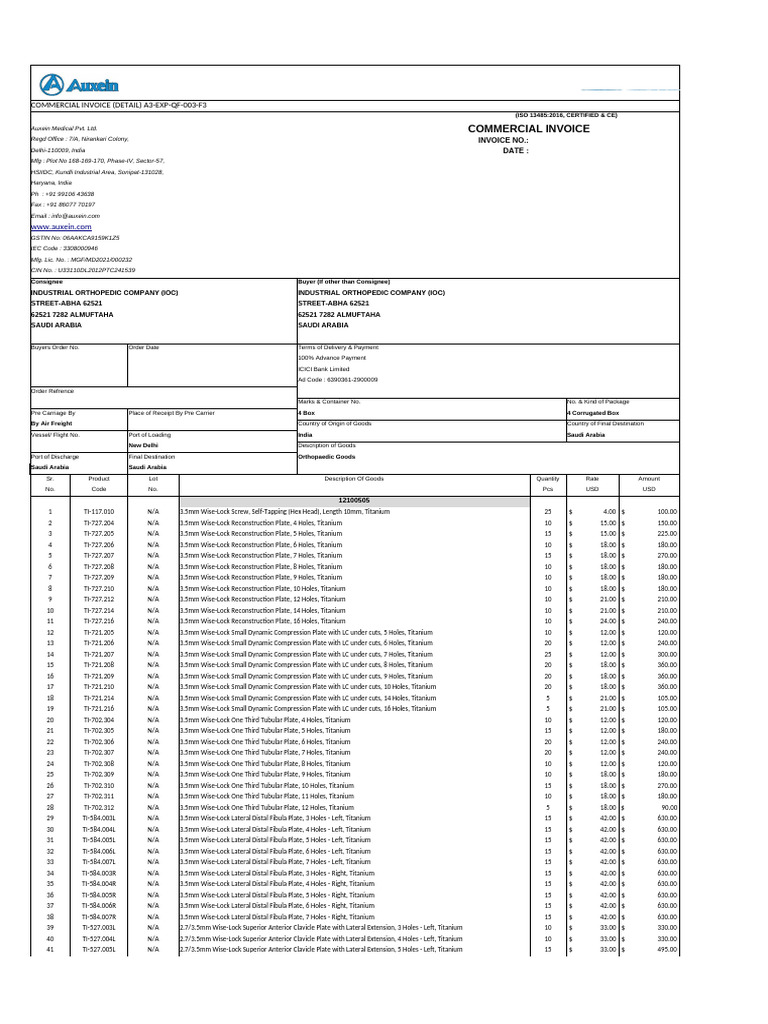 Consignee Invoice | PDF