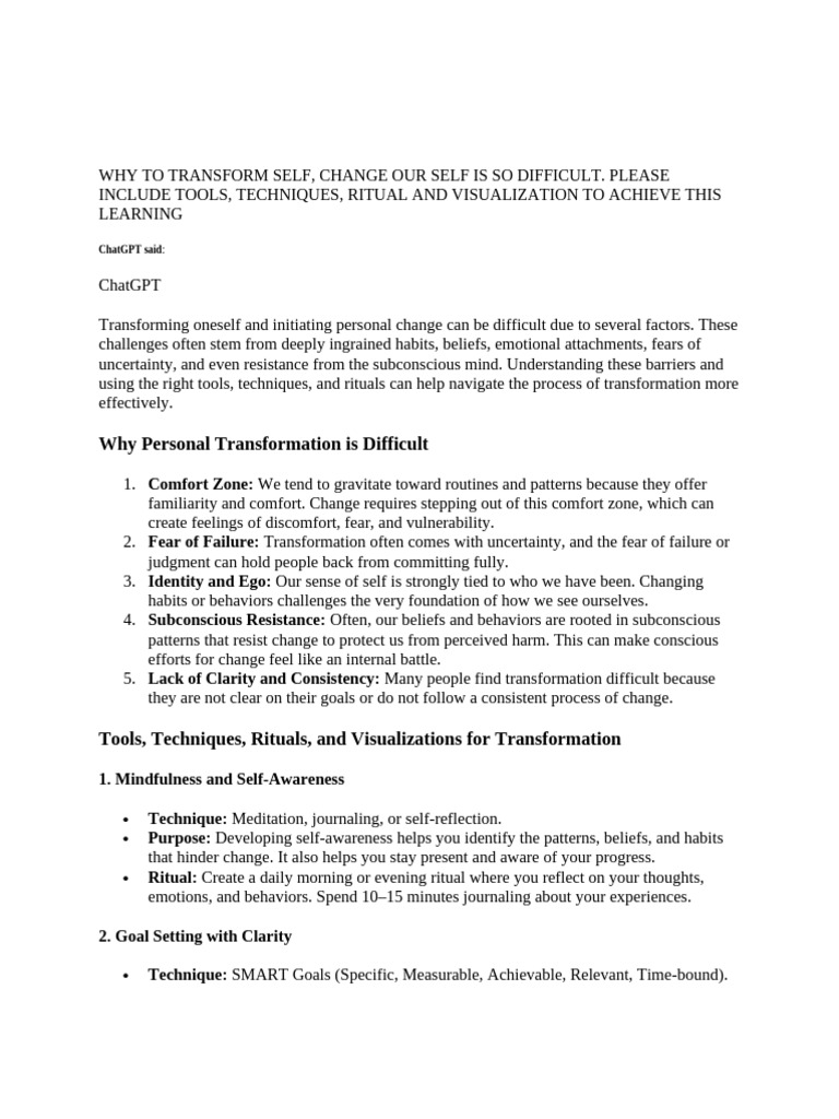 Why To Transform Sel1 | PDF
